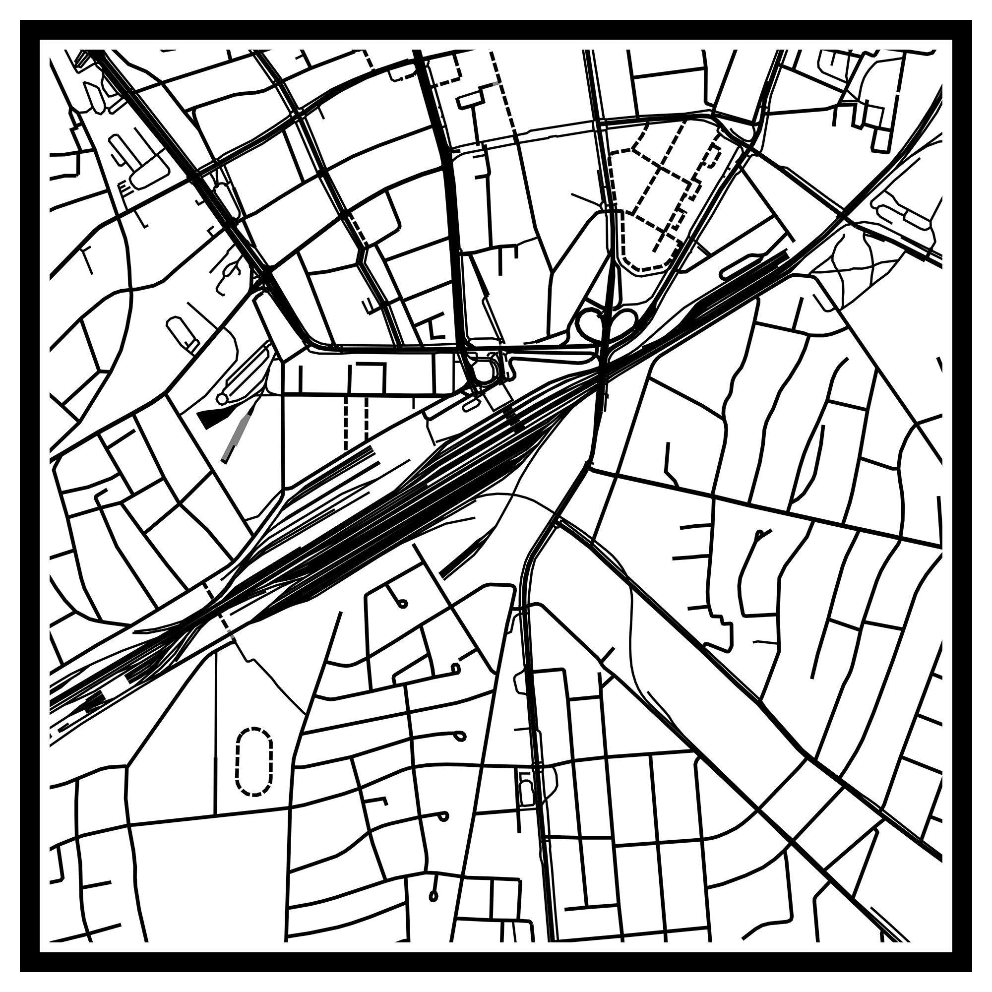 Debrecen map print Debrecen map poster Debrecen wall art | Etsy