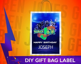 Space Jam Chip Bag Template | Etsy