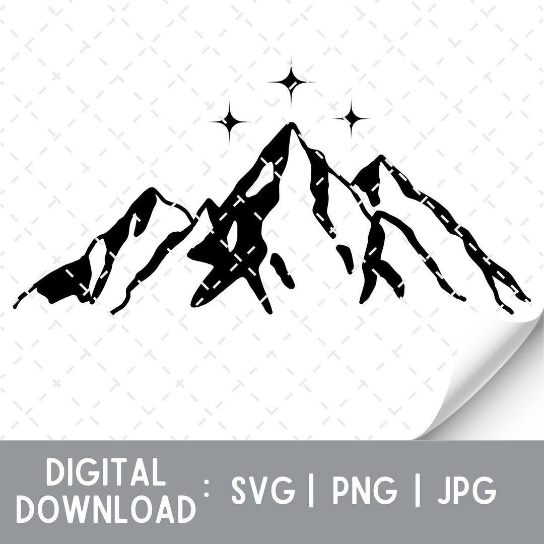 Mountain Digital Download Book Lover Svg Book Person Png for Book ...
