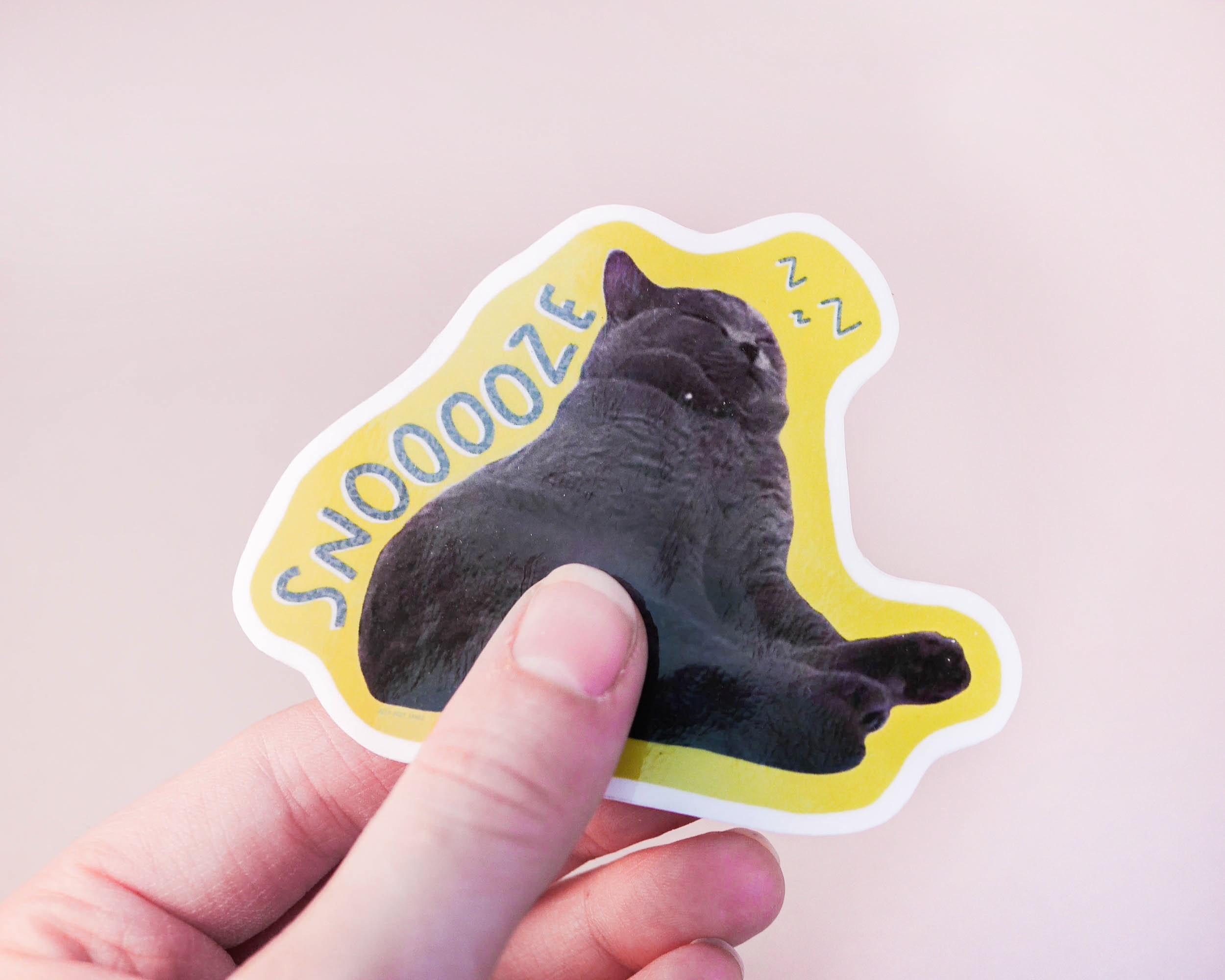 Cat Nap Sticker. Sleepy Cat Sticker. Cat Taking a Nap Sticker. Kitty ...