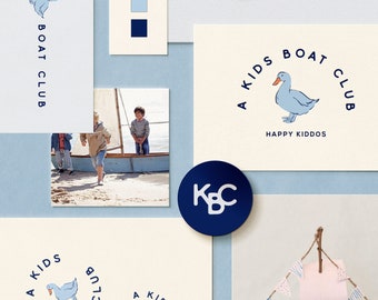 Semi Custom Branding Kit, Kids Logo Branding, Cute Colourful & Fun ...