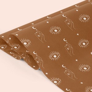 Magic Seamless Pattern With Constellations, Moon, Magic Eyes & Stars ...