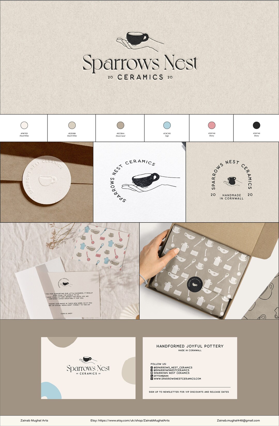 Full Custom Brand Package, Hand Drawn Logo, Modern & Unique Design for ...