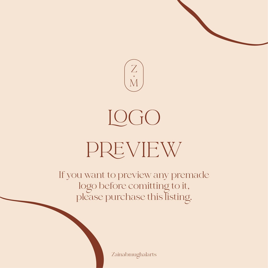 Logo Design Preview, Designs by Zainabmughalarts - Etsy