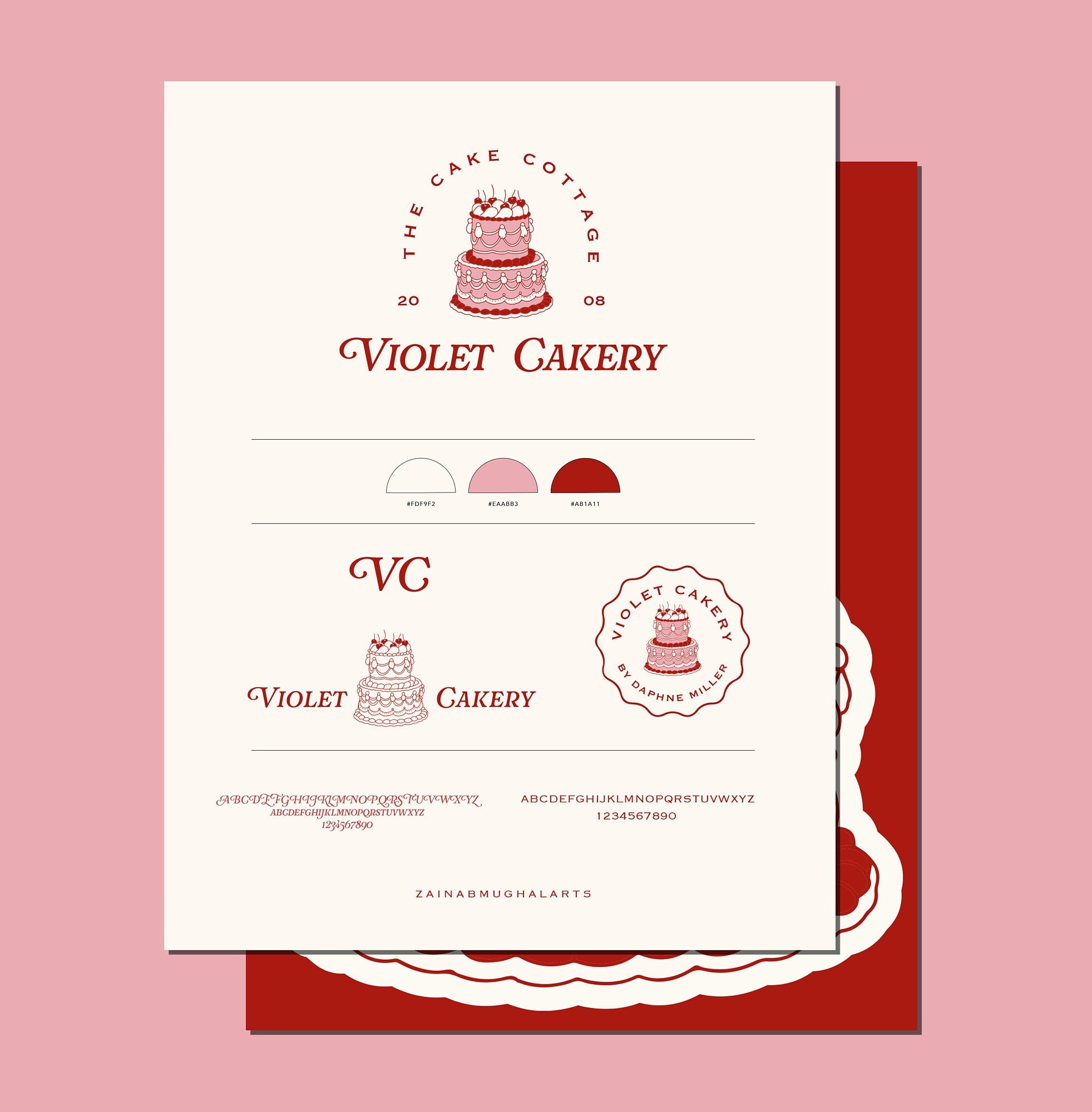 Vintage Bakery Logo: Premade Retro Cake Logo and Brand Design (digital ...