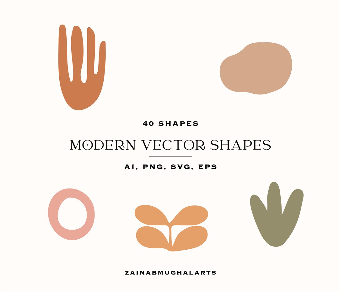 Modern Abstract Shapes Clipart, Vector Shapes Png, Modern Graphics ...