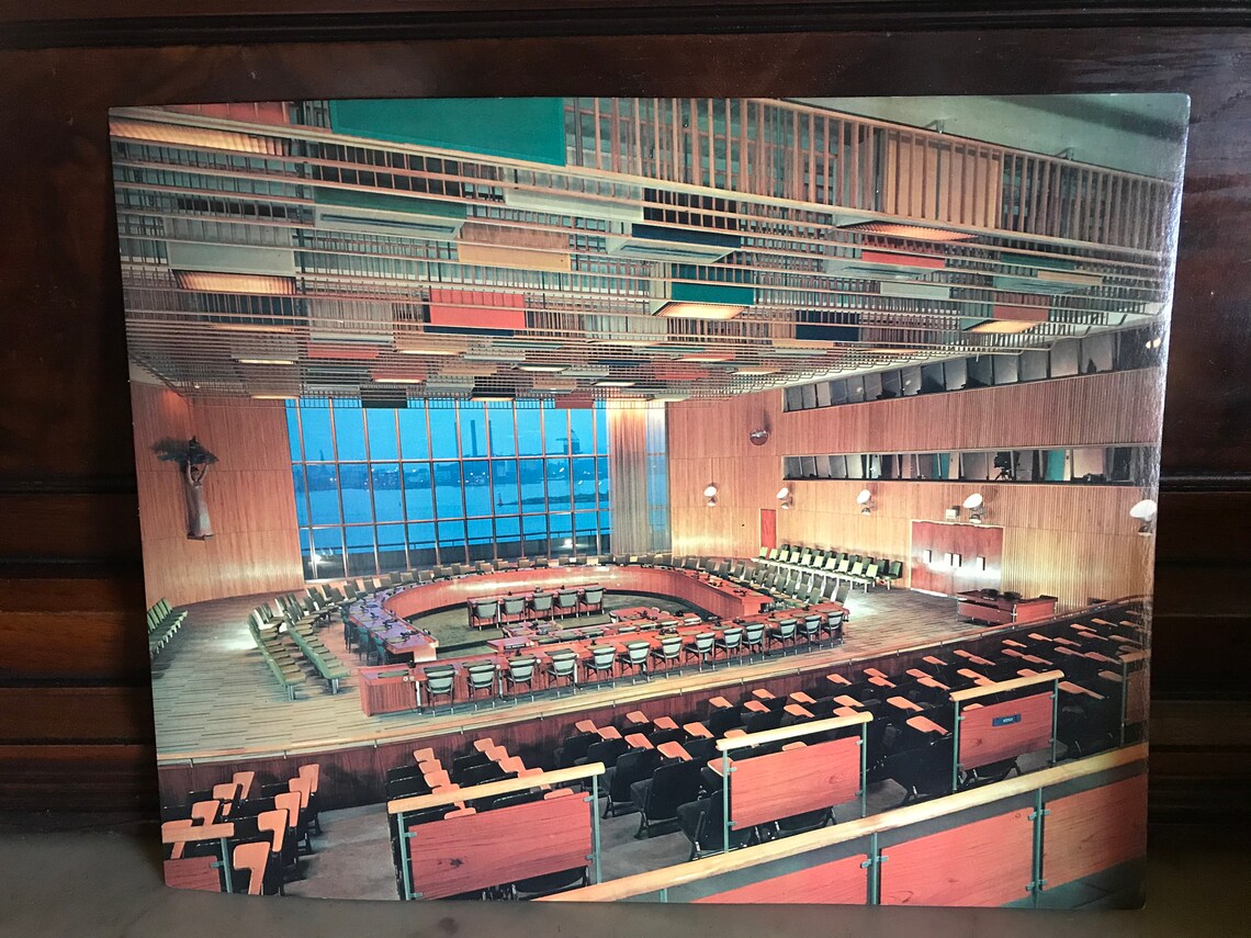 Giant Vintage Postcards of the United Nations Frameable Vintage New ...