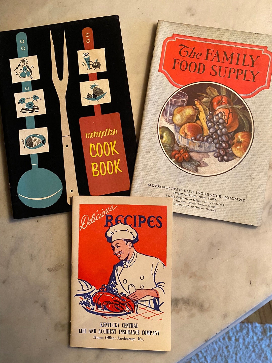 Three Vintage Cook Booklets -- Cooking Pamphlets -- Metropolitan Cook ...