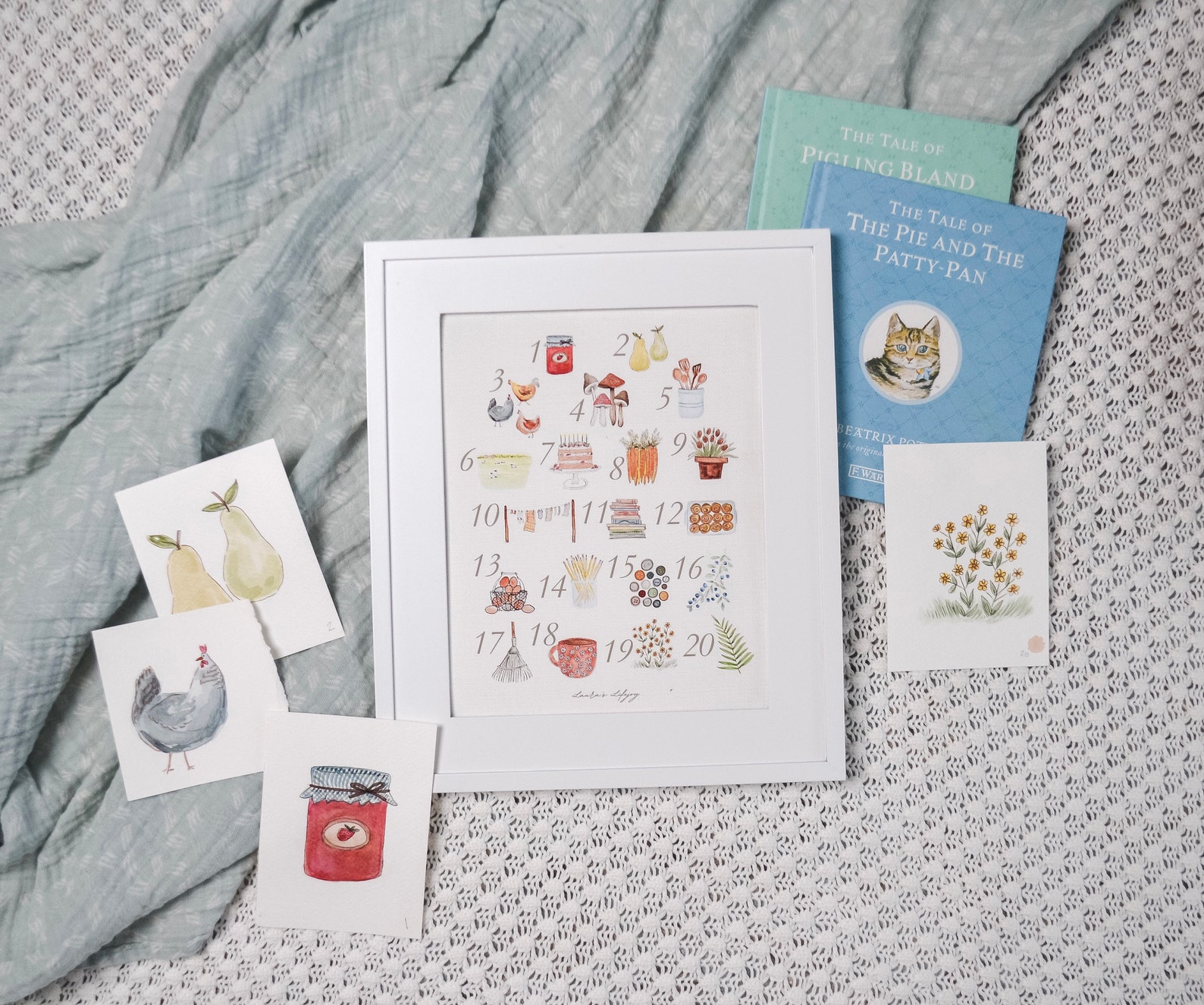 Numbers 1-20 Poster: Watercolor Educational Chart, Playroom Decor - Etsy