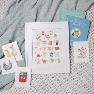 Numbers 1-20 Poster: Watercolor Educational Chart, Playroom Decor - Etsy