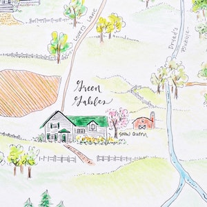Avonlea Map (anne of Green Gables) - Watercolour Print - 11x14 - Etsy