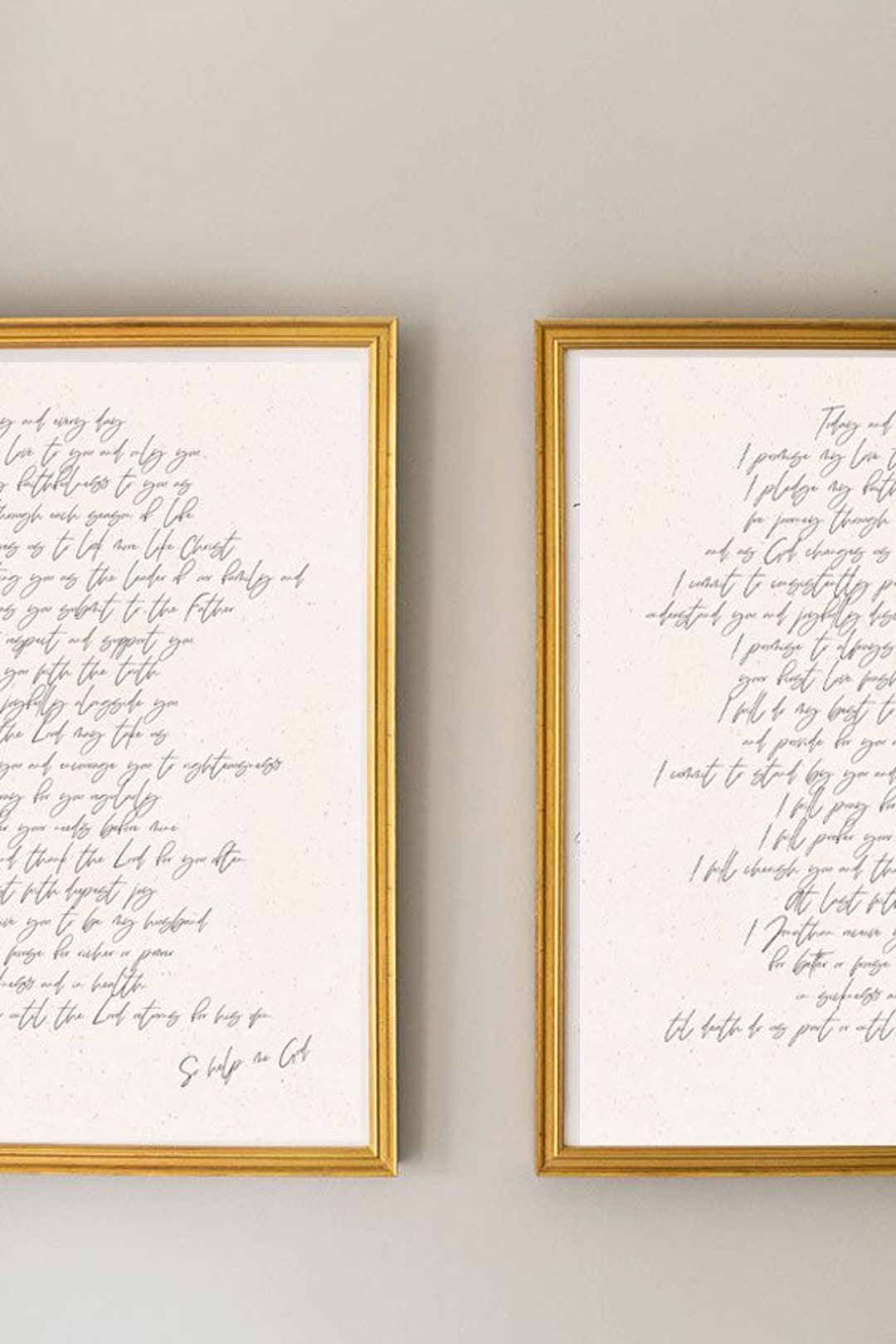 Custom Script physical Print High Quality Home Decor Print - Etsy