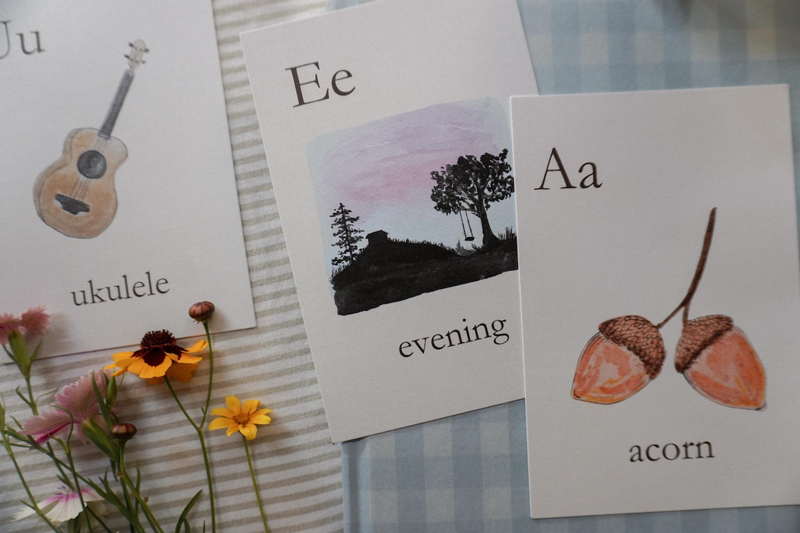 Long Vowel Sound Flashcards: Homeschool Phonics Learning Add-on (4x6 In ...