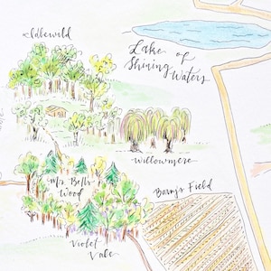 Avonlea Map (anne of Green Gables) - Watercolour Print - 11x14 - Etsy