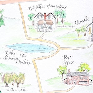 Avonlea Map (anne of Green Gables) - Watercolour Print - 11x14 - Etsy