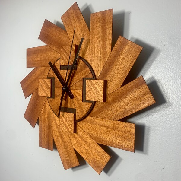 Sunburst Clock - Etsy