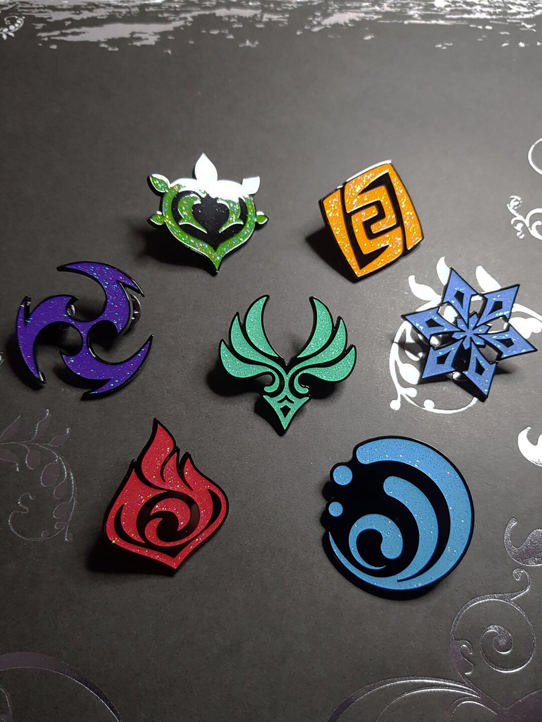 Genshin Impact Element Pins - Etsy