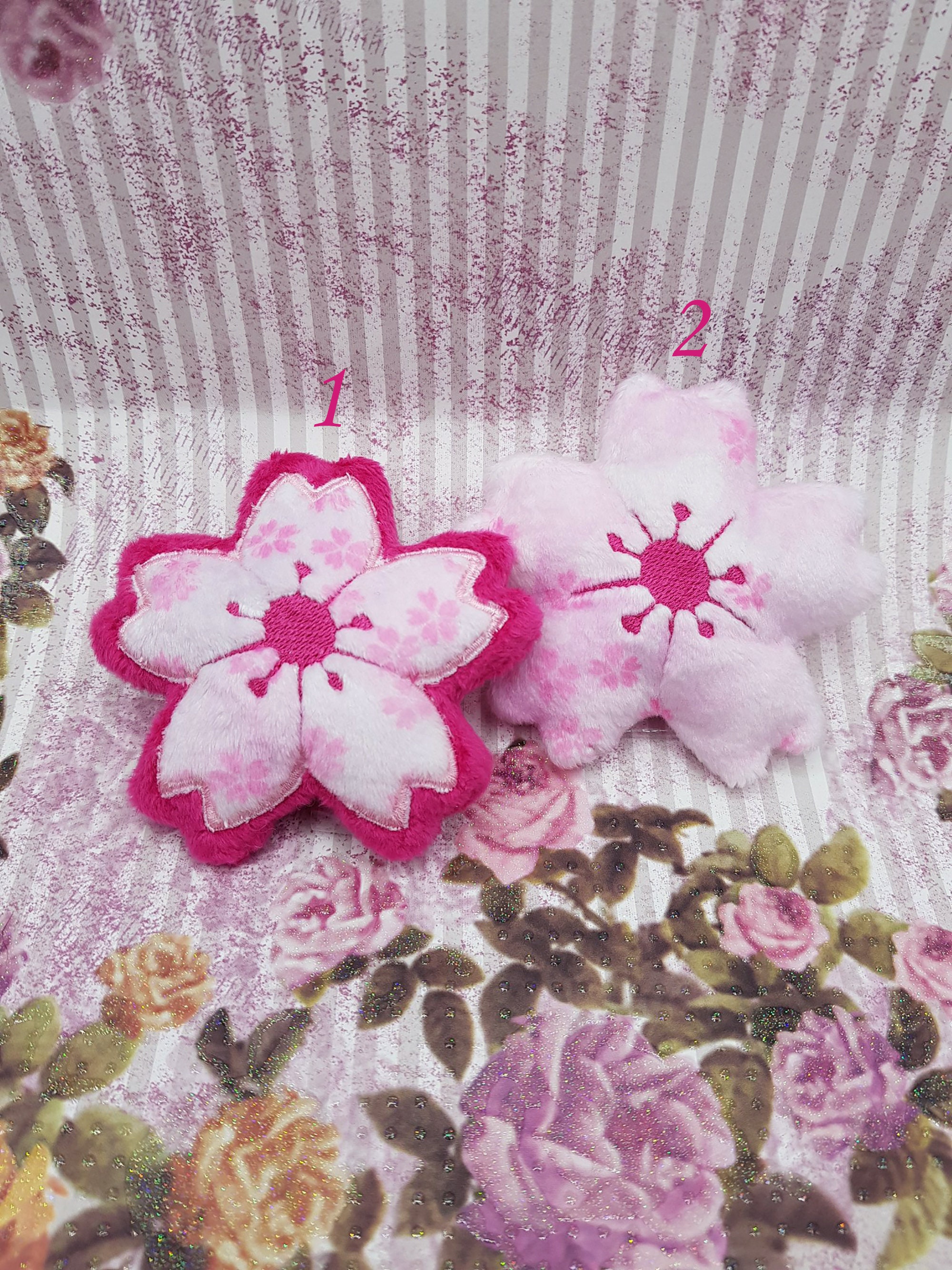 Sakura/cherry Blossom Plush Keychain - Etsy