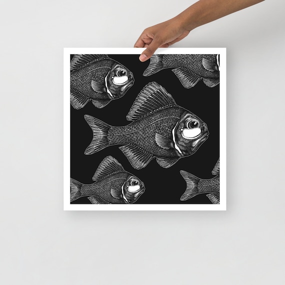 Flashlight Fish: Photo Paper Poster | Etsy