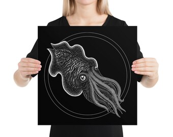 Cuttlefish Poster | Etsy