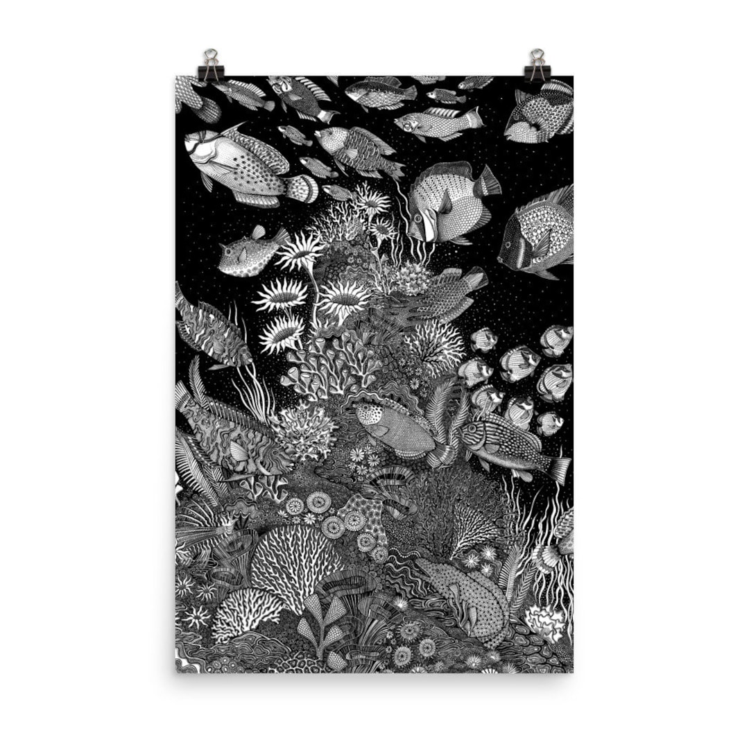 Coral Reef Art Print - Etsy