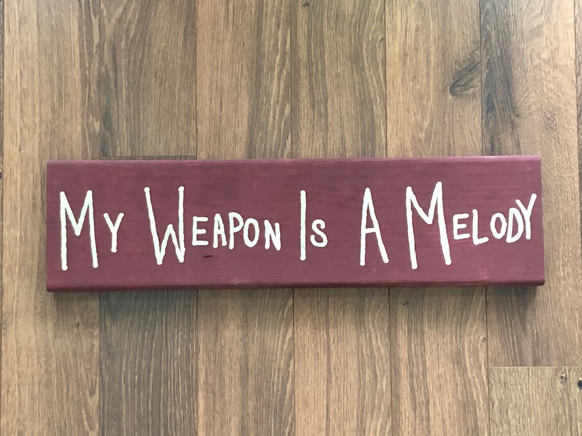 My Weapon is a Melody - Etsy