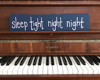 Good Night Sleep Tight Rustic Wood Sign Bedroom Sign - Etsy