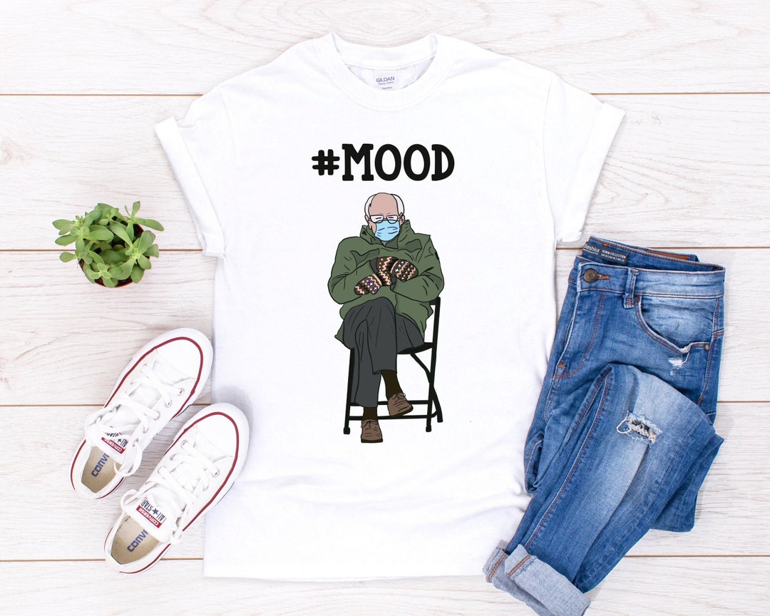 Bernie Sanders Meme Funny Sanders Inauguration 2021 #mood Trendy T ...