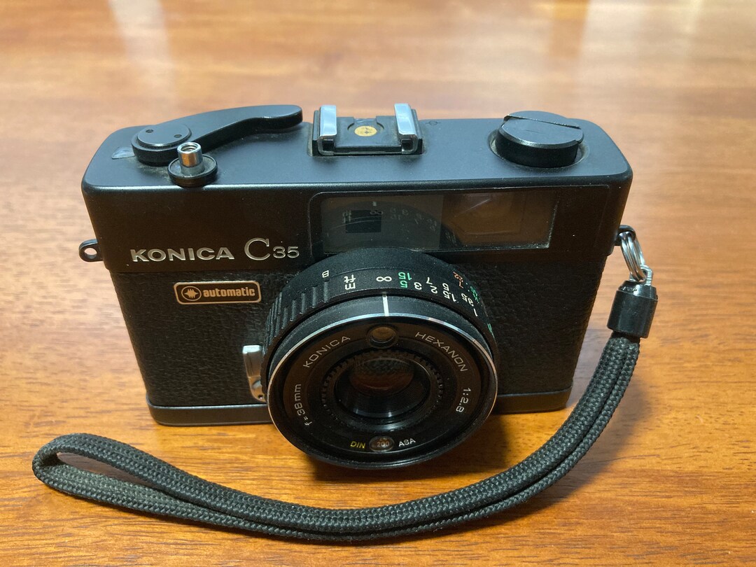 Konica C35 Vintage Film Camera With Strap - Etsy