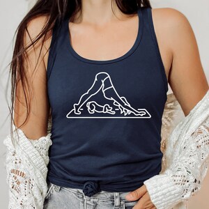 Downward Dog Yoga Tank Top: Dog Lovers Gift - Etsy