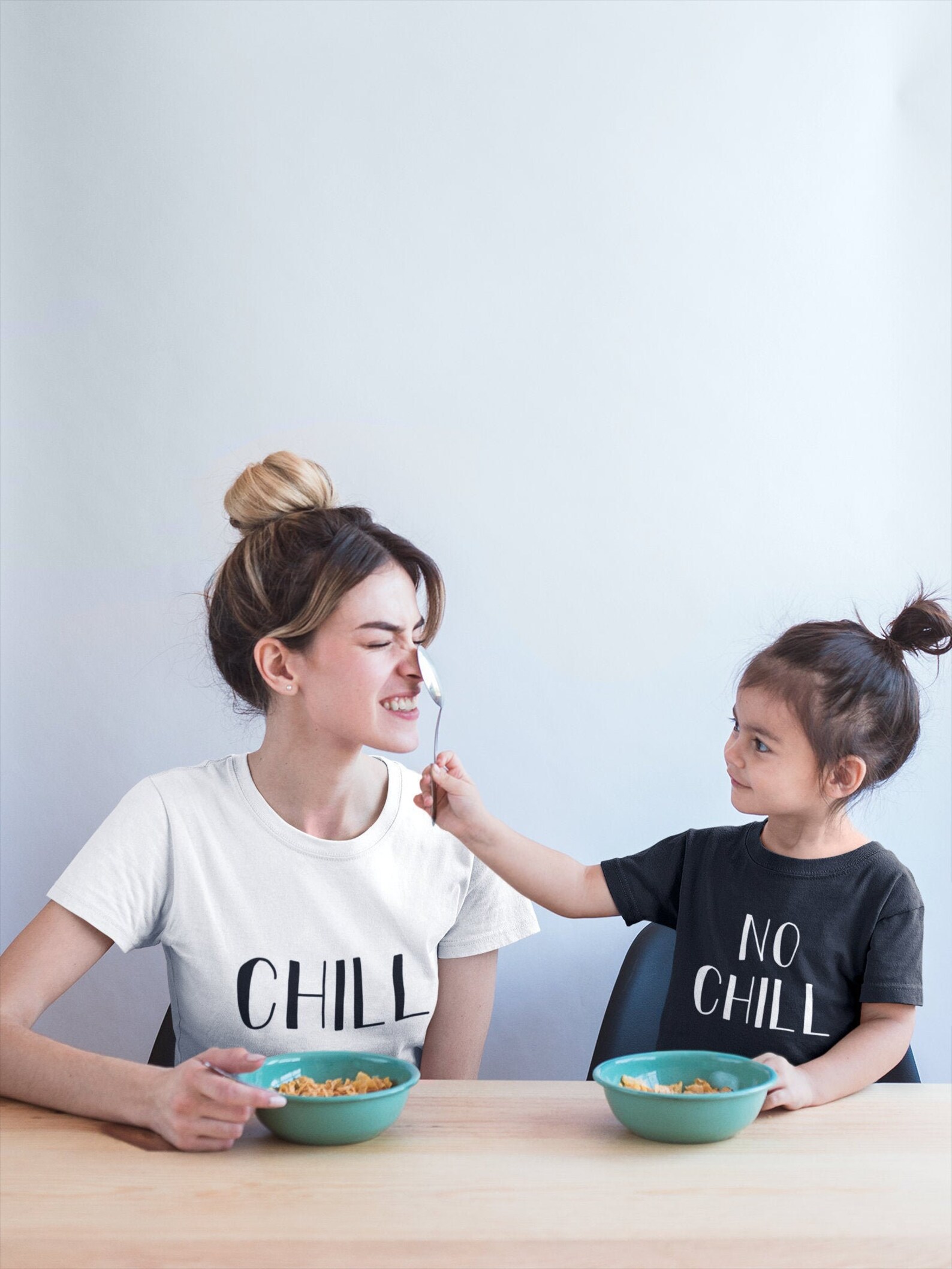 Chill-no Chill Mommy & Me Set Mom and Daughter Coordinated - Etsy