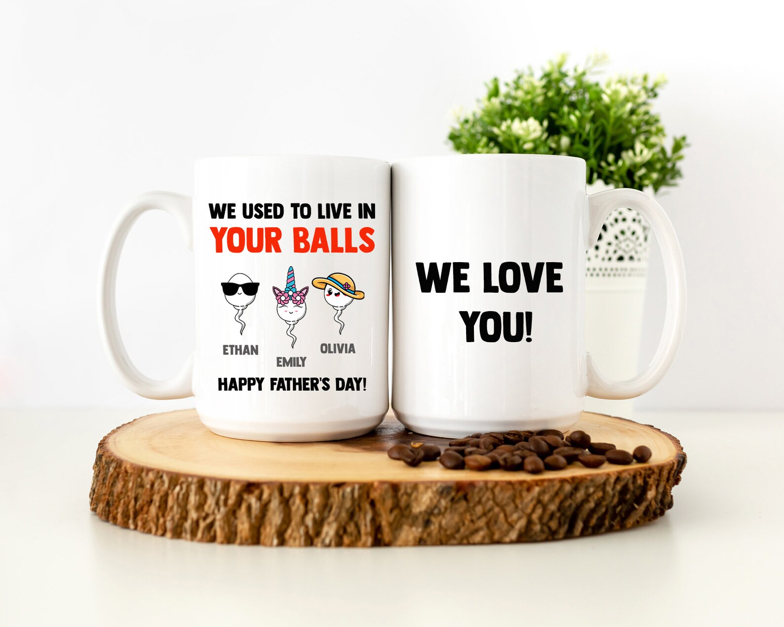 We Used To Live In Your Balls Mug Custom Coffee Mug For Dad Etsy We Used To Live In Your Balls Mug Custom Coffee Mug For Dad Etsy