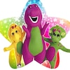 STICKERS Barney Star Decals 7" and Pair of 3" - Etsy
