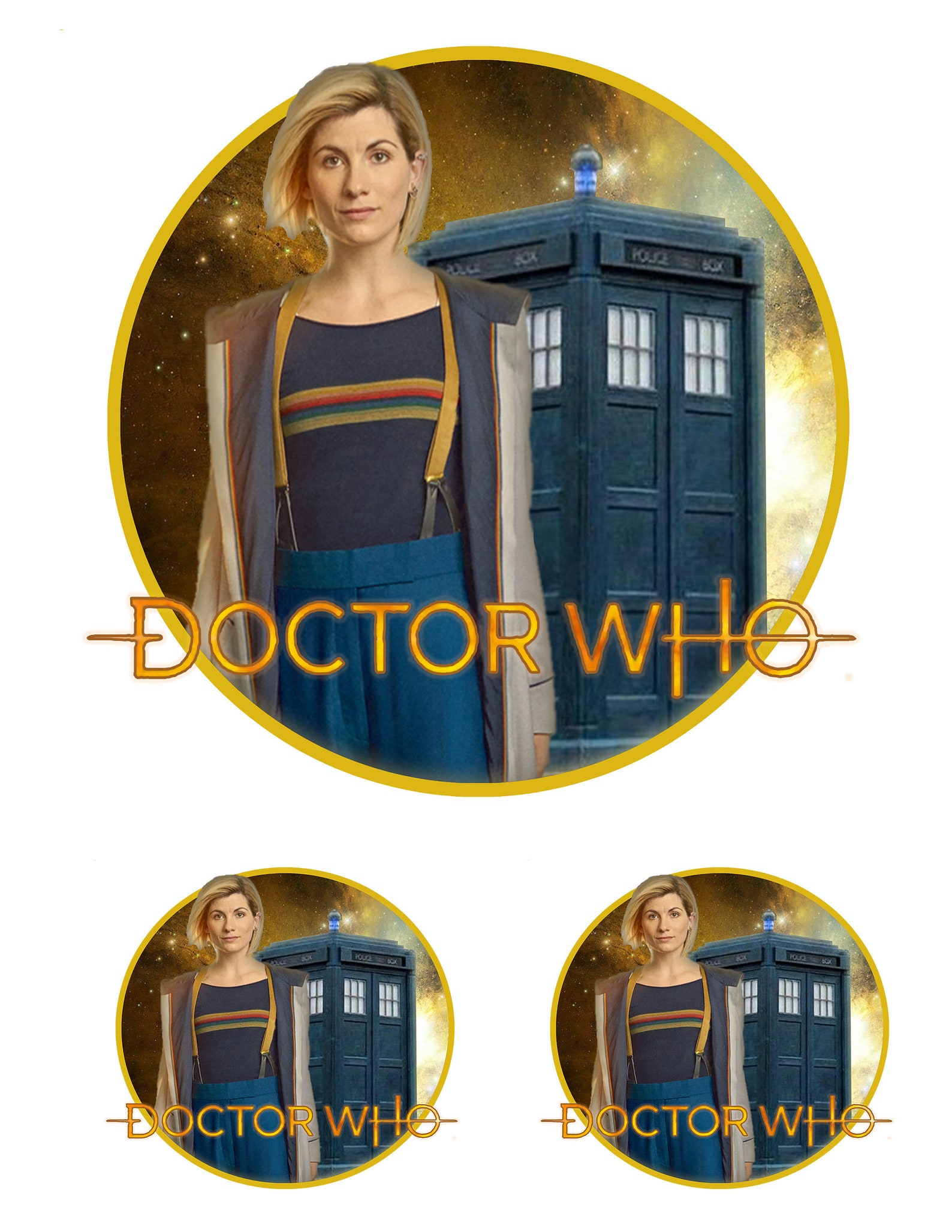 STICKERS Doctor Who 13th Dr. Decals 7 and Pair of - Etsy