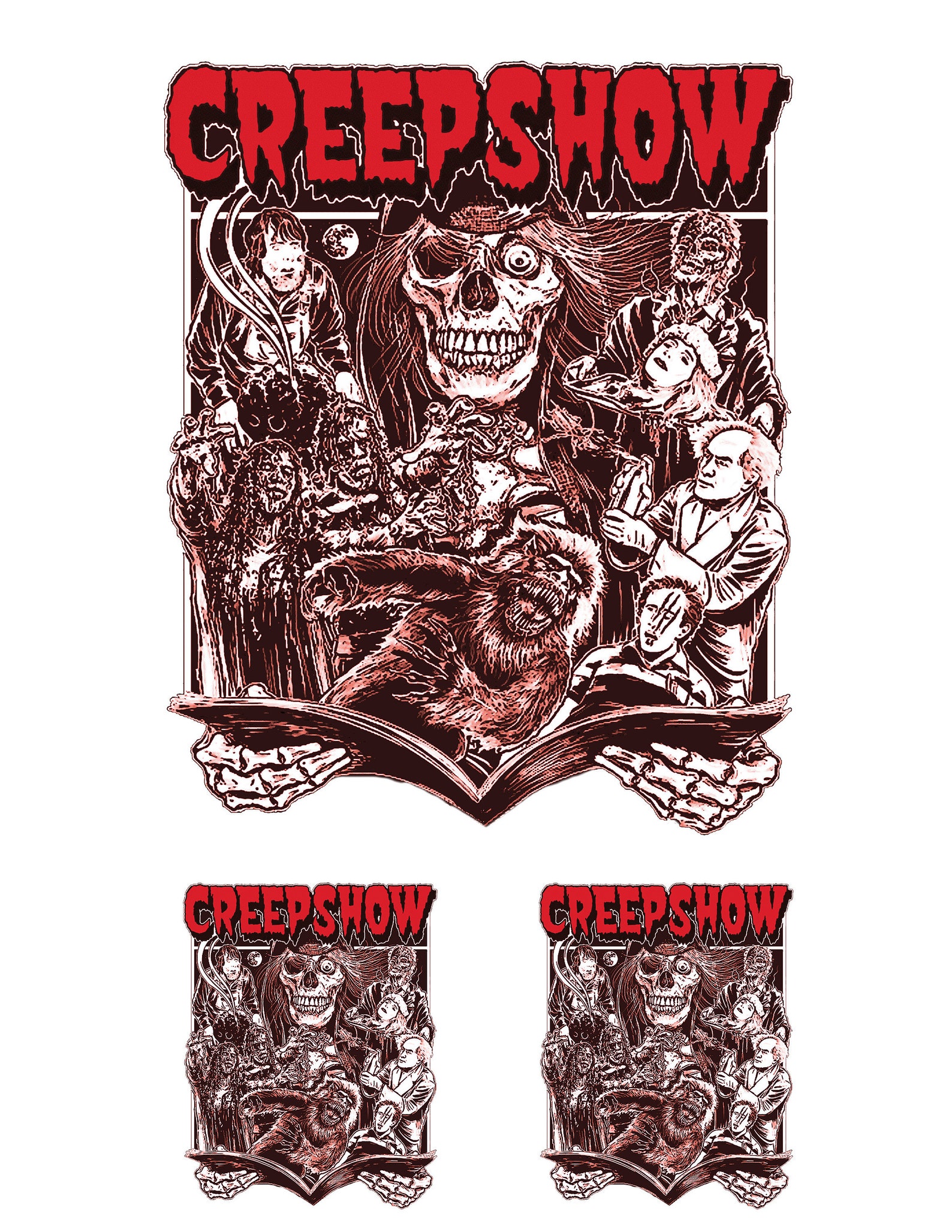 STICKERS Creepshow Rocks Decals 7" and Pair of 3" - Etsy