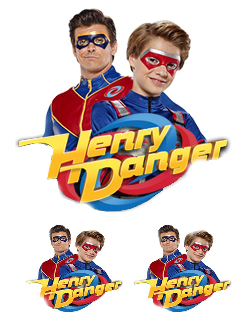 STICKERS Henry Danger and Captain Man Decals 7" and Pair of 3" - Etsy