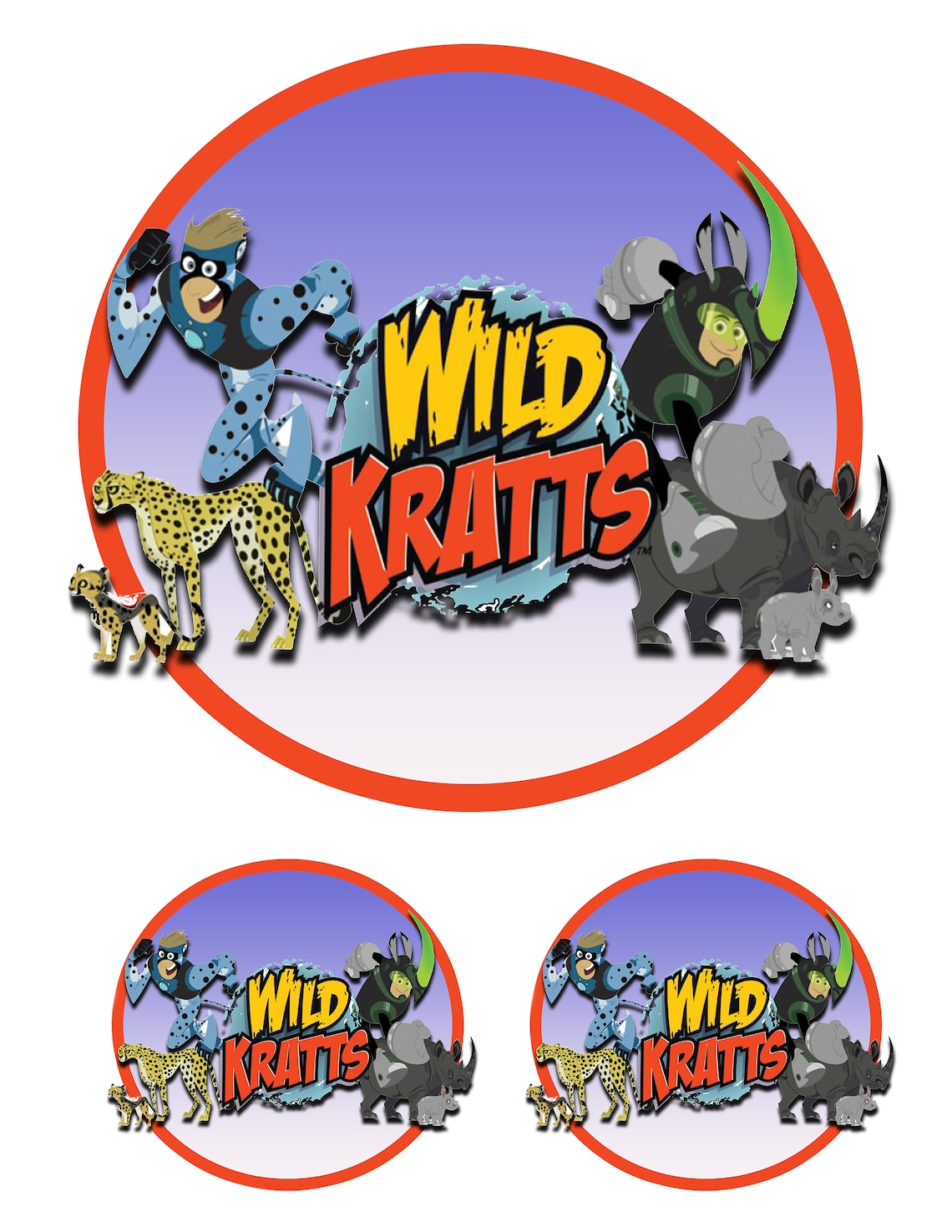 STICKERS Wild Kratts to the Rescue Decals 7 and Pair of | Etsy