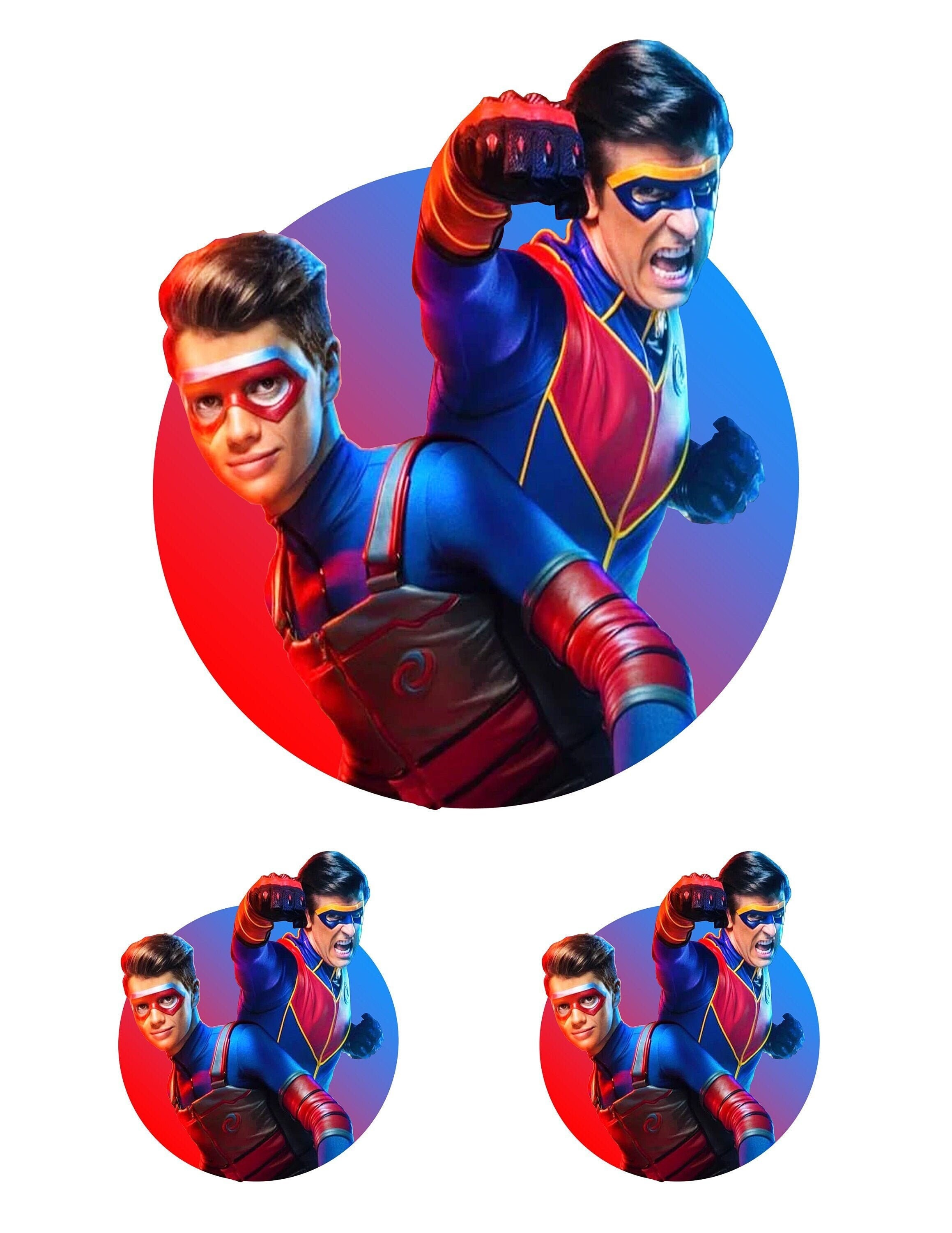 STICKERS Henry Danger Time Decals 7" and Pair of 3" - Etsy