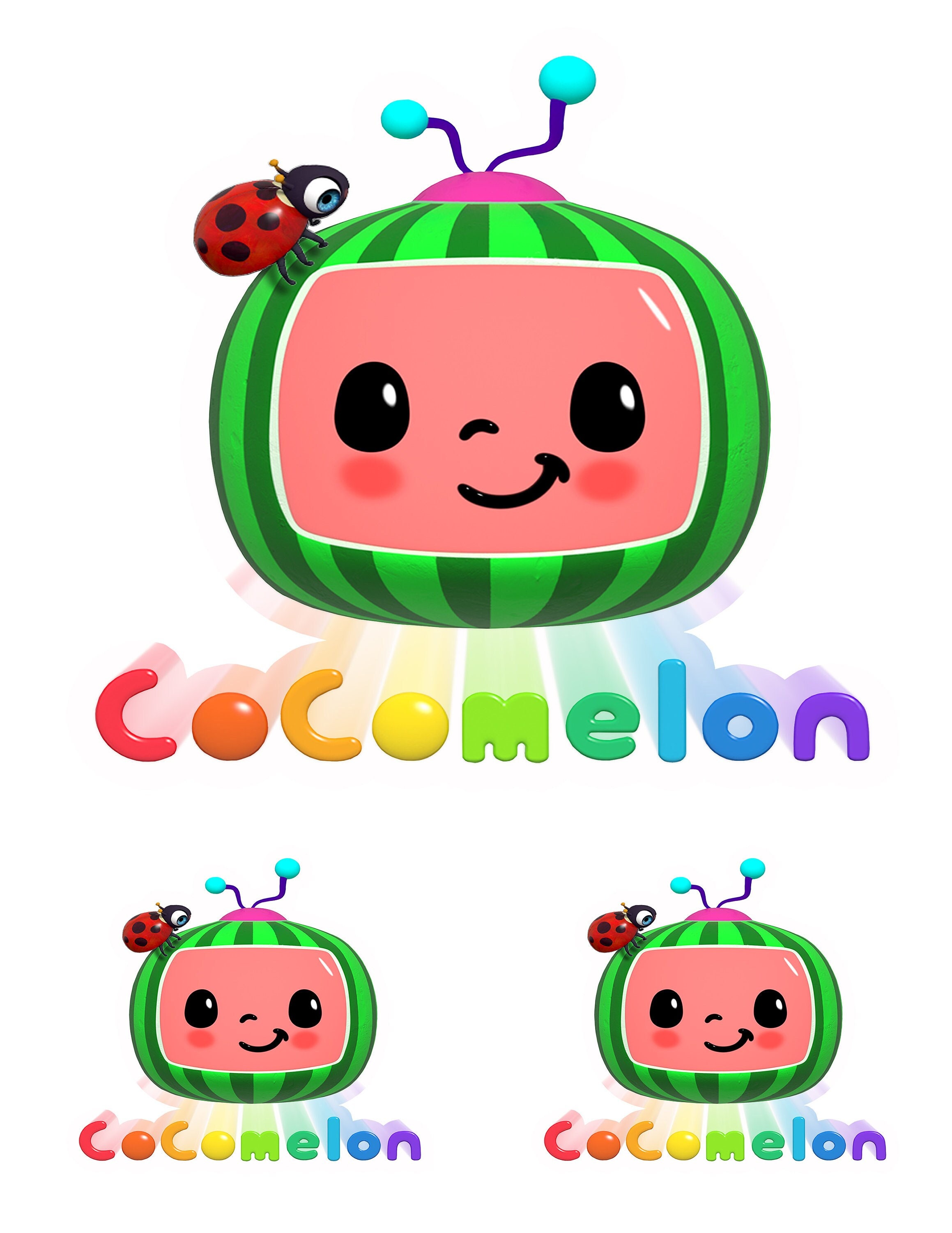 STICKERS Cocomelon Decals 7 and Pair of 3 - Etsy