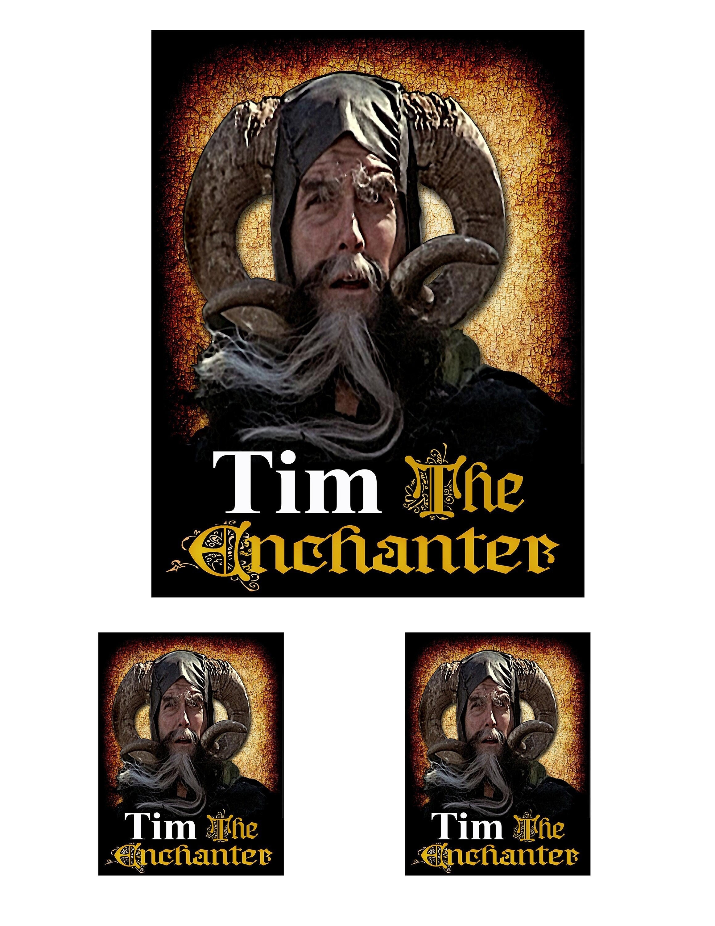 STICKERS Tim the Enchanter Decals 7 and Pair of 3 | Etsy