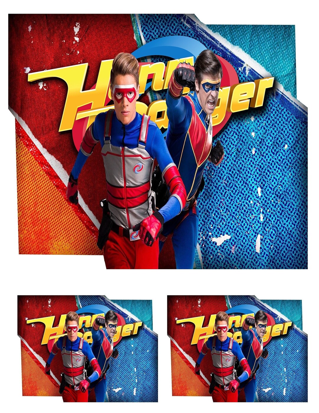 STICKERS Henry Danger All Grown up Decals 7" and Pair of 3" - Etsy
