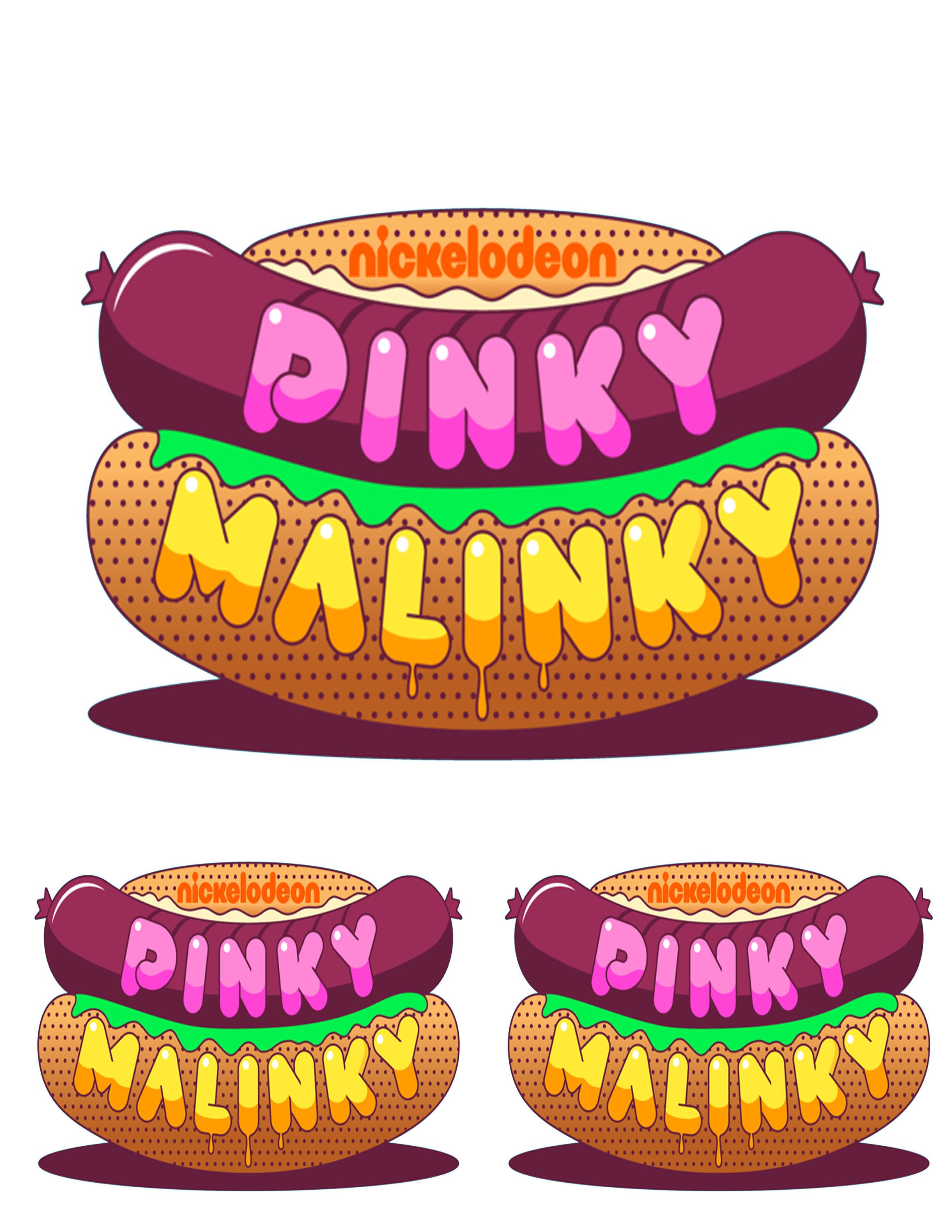 STICKERS Pinky Malinky Decals 7 and Pair of 3 | Etsy