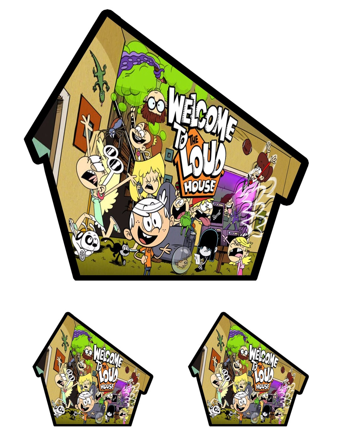 STICKERS Welcome to the Loud House Decals 7" and Pair of 3" - Etsy