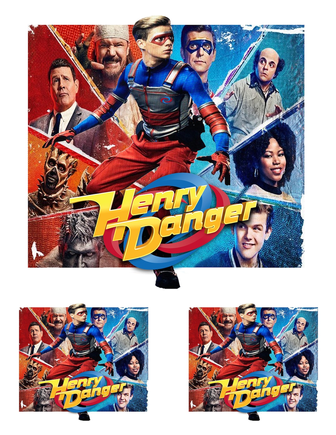 STICKERS Henry Danger Good Vs Evil Decals 7" and Pair of 3" - Etsy