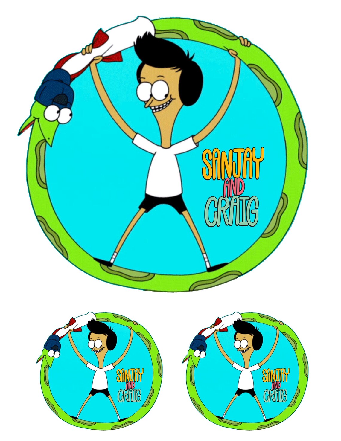 STICKERS Sanjay and Craig Decals 7 and Pair of 3 - Etsy