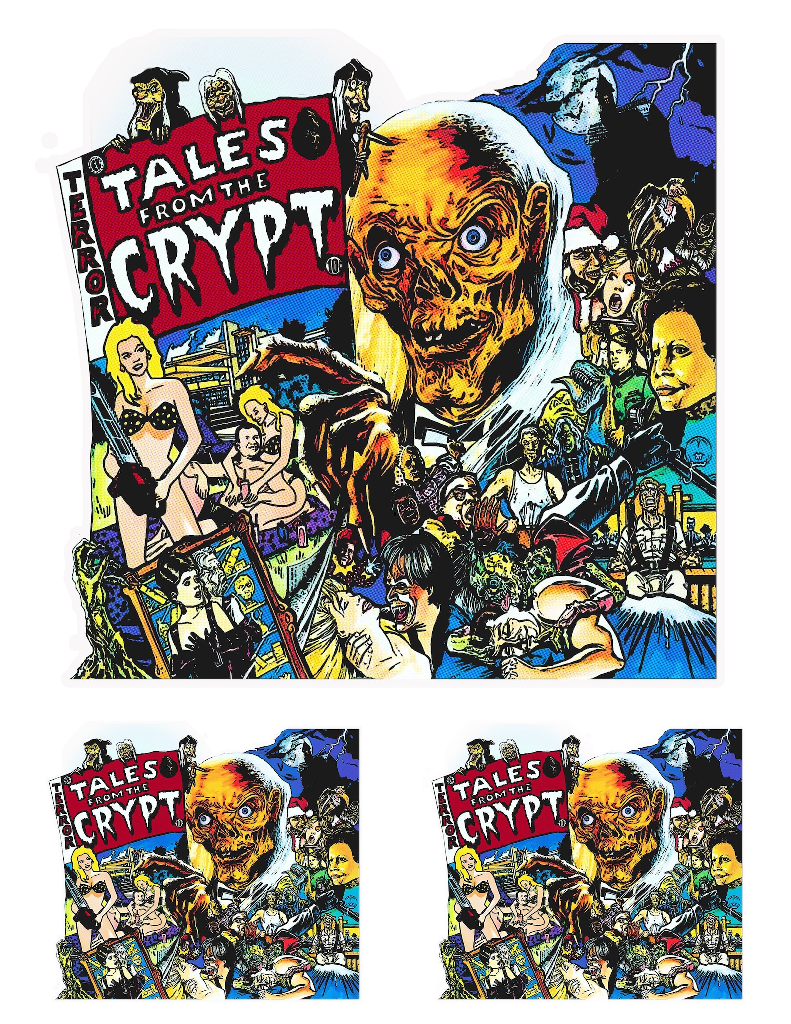STICKERS Tales From the Crypt Decals 7 and Pair of - Etsy