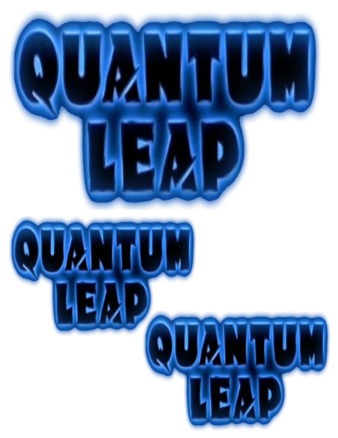 STICKERS Quantum Leap Logo Decals 7" and Pair of 3" - Etsy