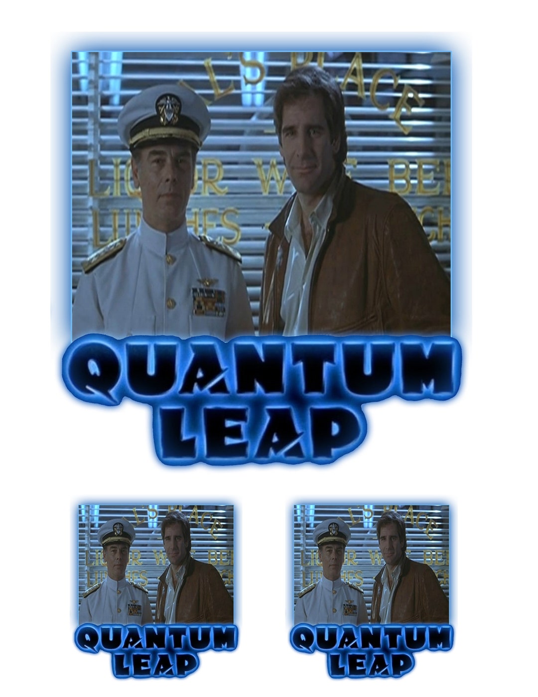 STICKERS Quantum Leap Sam and Al Decals 7" and Pair of 3" - Etsy