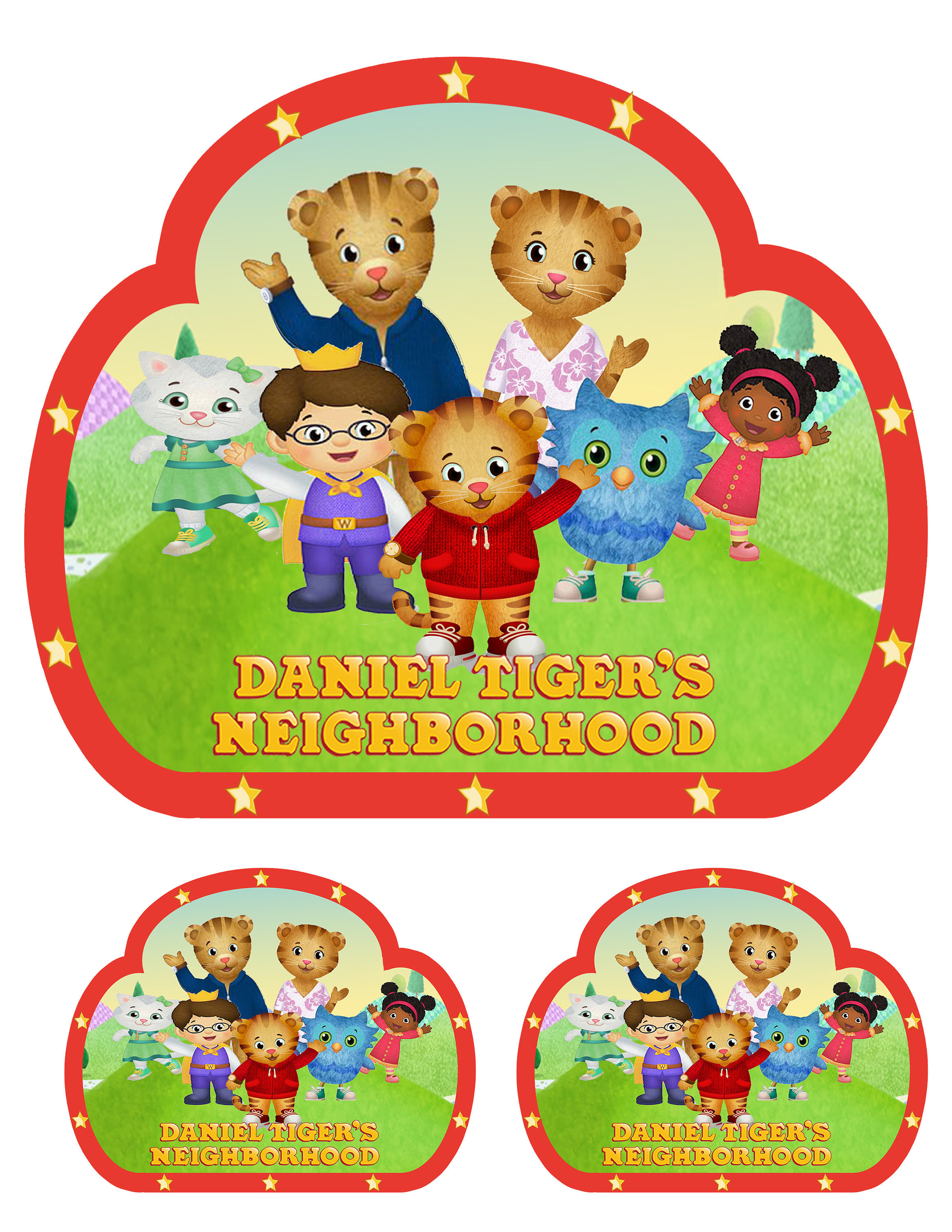 STICKERS Daniel Tiger's Neighborhood Decals 7 and | Etsy