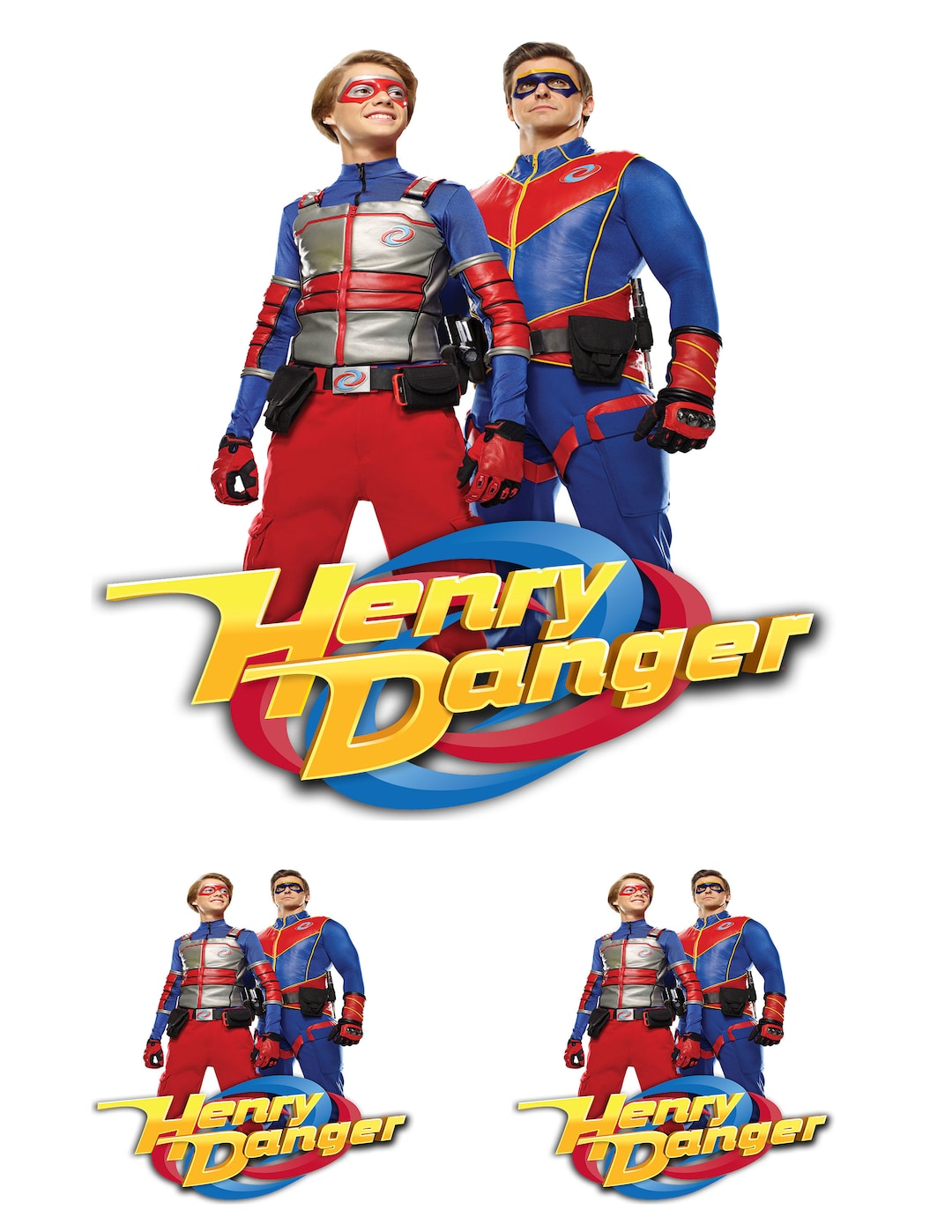 STICKERS Henry Danger Heroes Decals 7" and Pair of 3" - Etsy